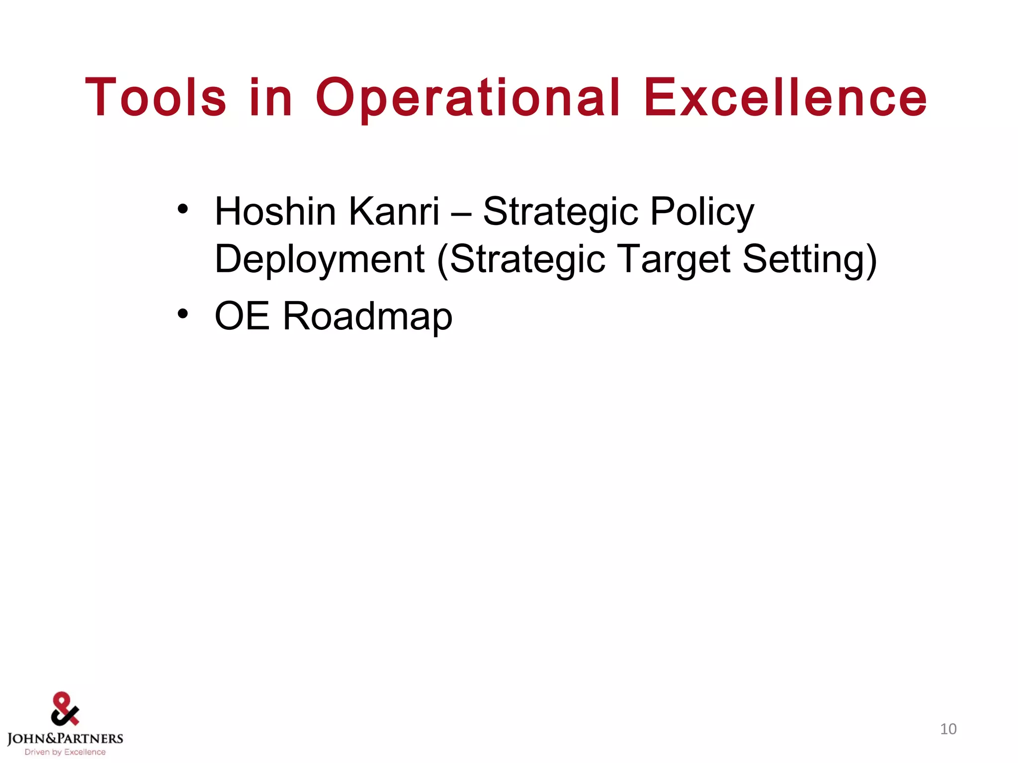 Operational Excellence Introduction - Optimize your business operating ... Operational Excellence Introduction - Optimize your business operating ...