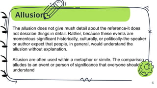 Figures of Speech (Creative Writing Subject) : Allusion | PPTX