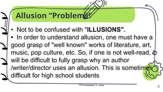 Figures of Speech (Creative Writing Subject) : Allusion | PPTX