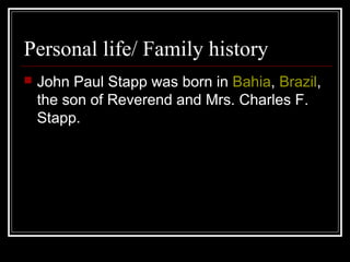 John paul stapp | PPT