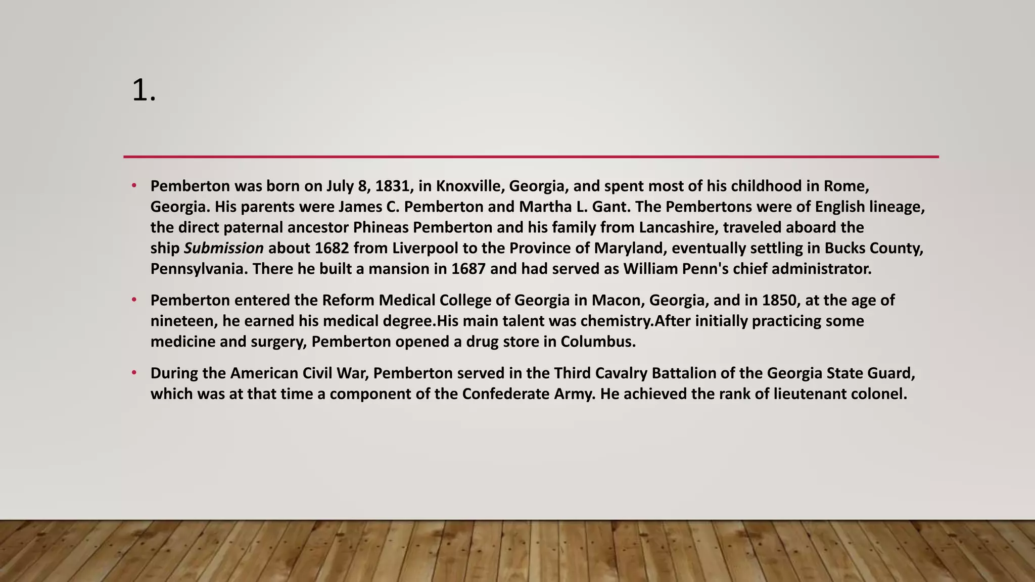 John Pemberton .pptx