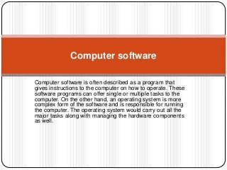 John pereless delineate computer, systems and application