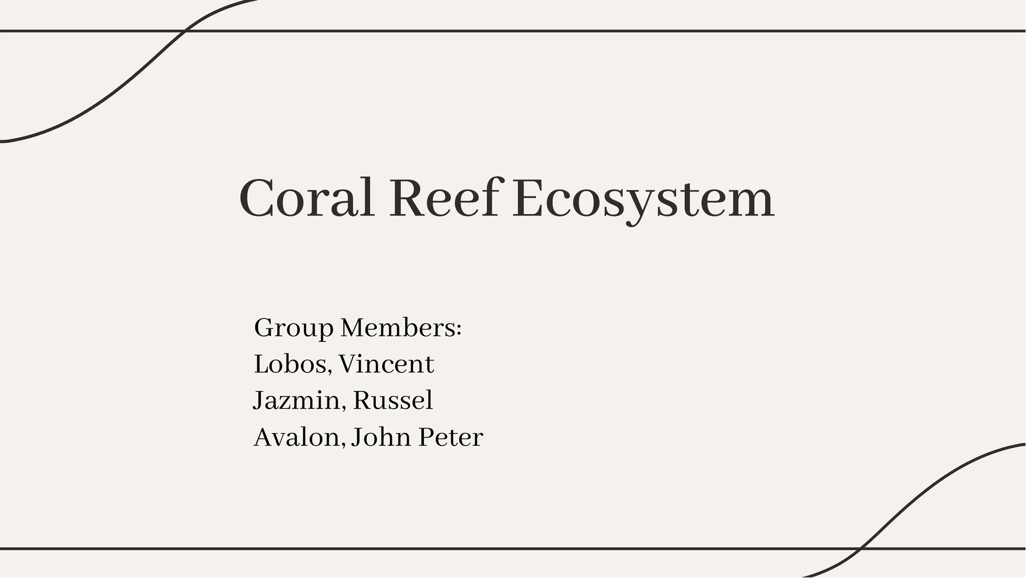 coral reef ecosystem and types of coral reefs | PPT