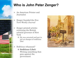 John Peter Zenger | PPT