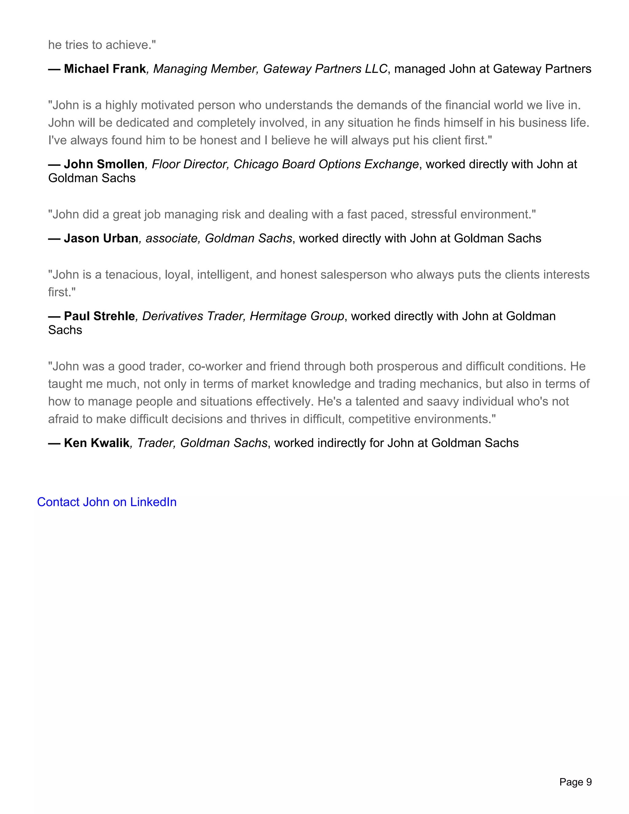 John Poast Linkedin Res | PDF