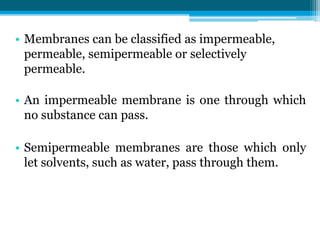 Types of Cell membranes | PPTX