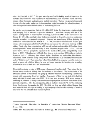 2001 John Preston (MIT) Lecture on Entrepreneurship | PDF