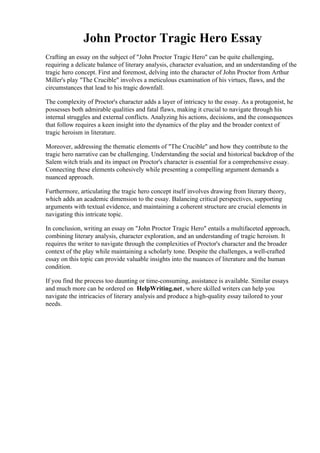 John Proctor Tragic Hero Essay.pdf