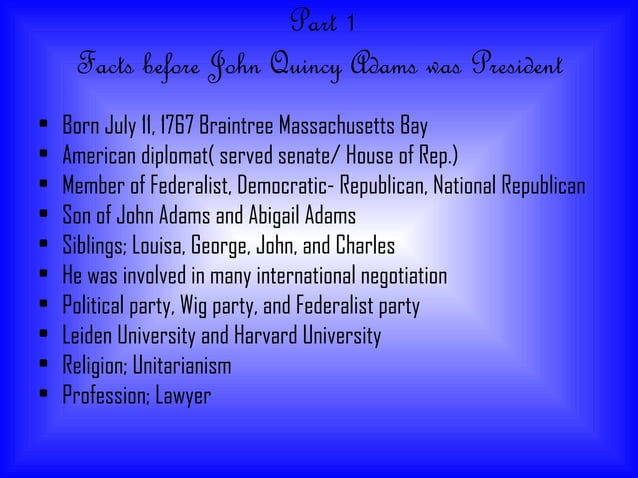 John quincy adams | PPT