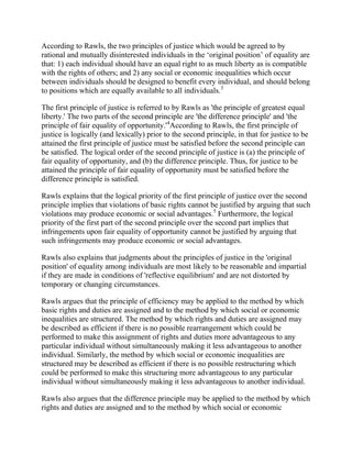 John rawls | DOCX | Law