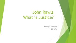 John rawls power point update | PPTX