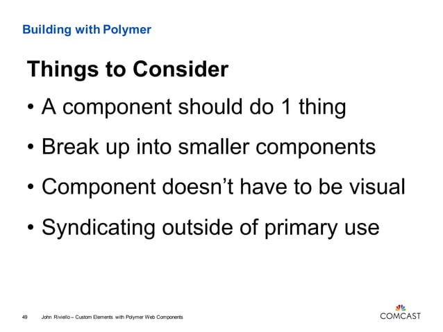 Custom Elements with Polymer Web Components #econfpsu16 | PPT