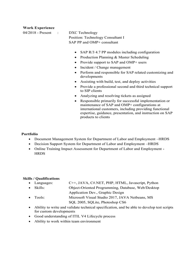 John roland lee cv | PDF