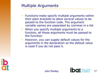 John Rowley Notes | PPT