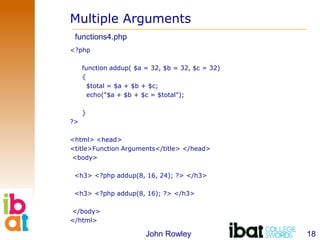 John Rowley Notes | PPT