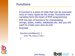 John Rowley Notes | PPT