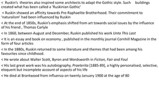 John ruskin | PPTX