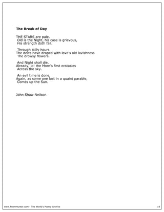 John shaw neilson poems | PDF