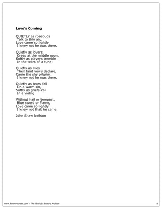 John shaw neilson poems | PDF