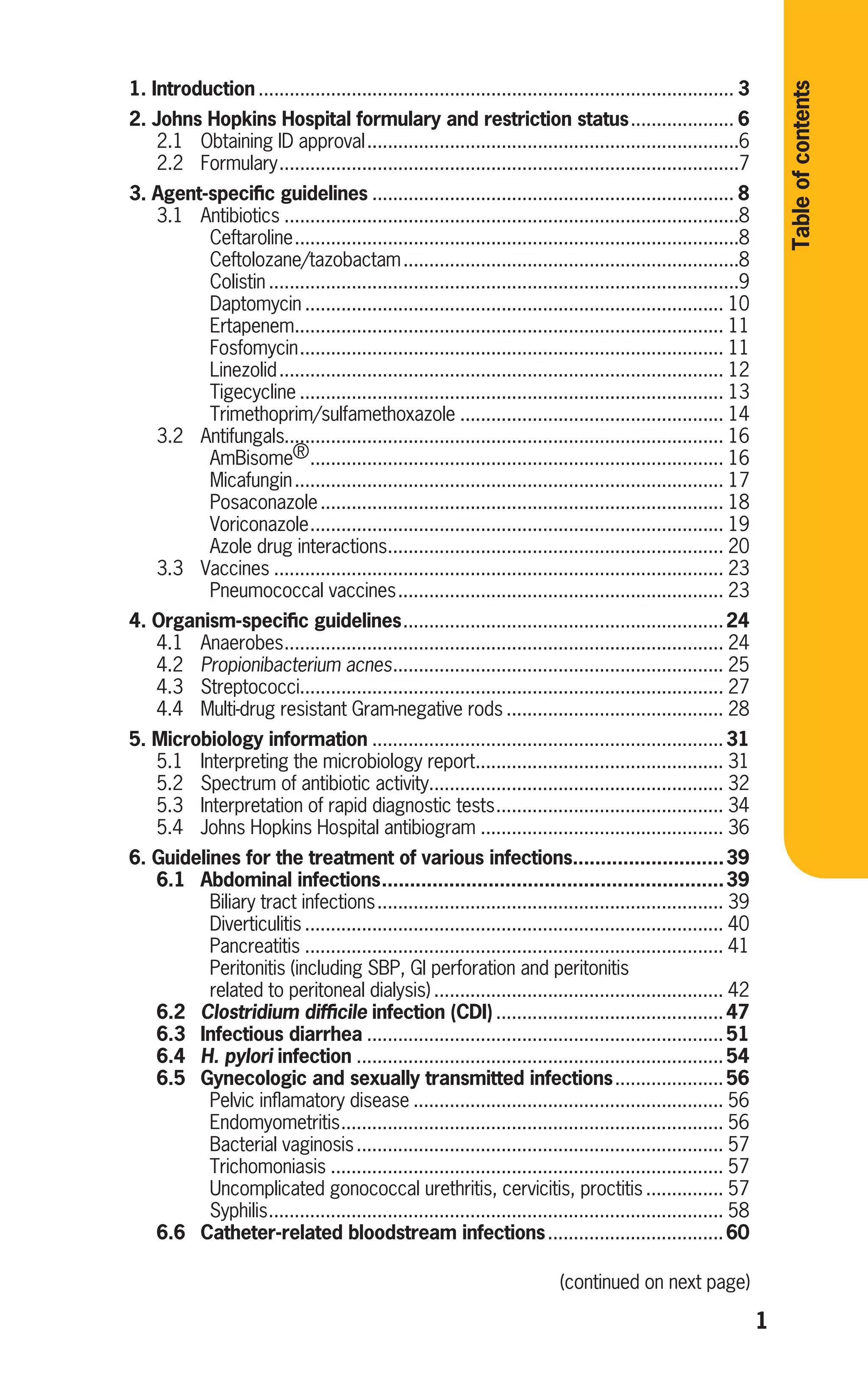 Johns hopkins 2016; antibiotic guidelines | PDF