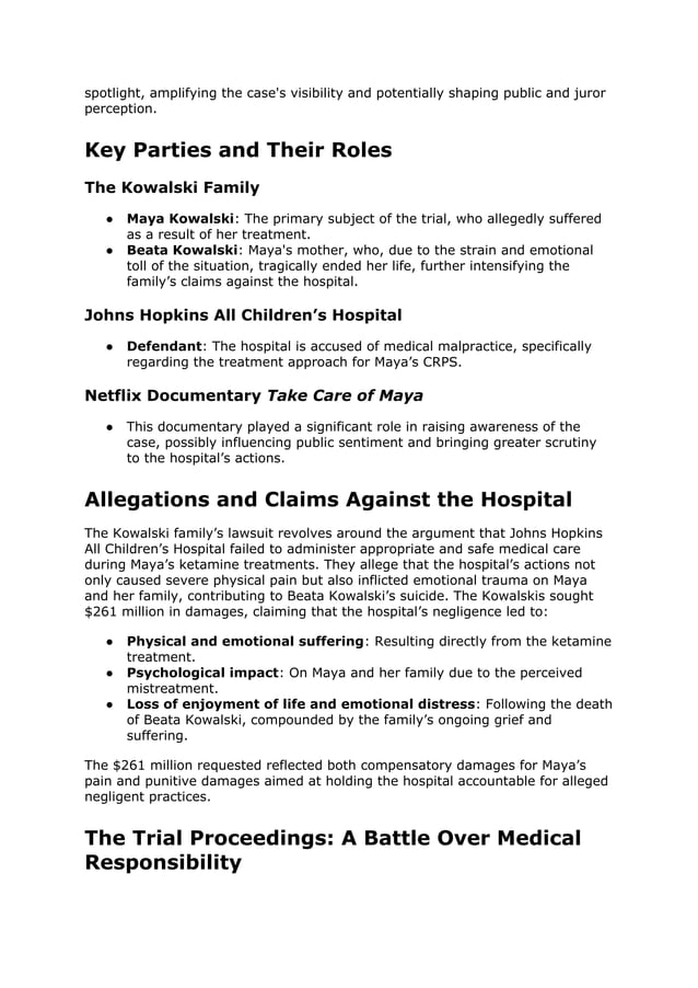 Johns Hopkins Maya Trial_ An In-Depth Examination of the Landmark Case.docx