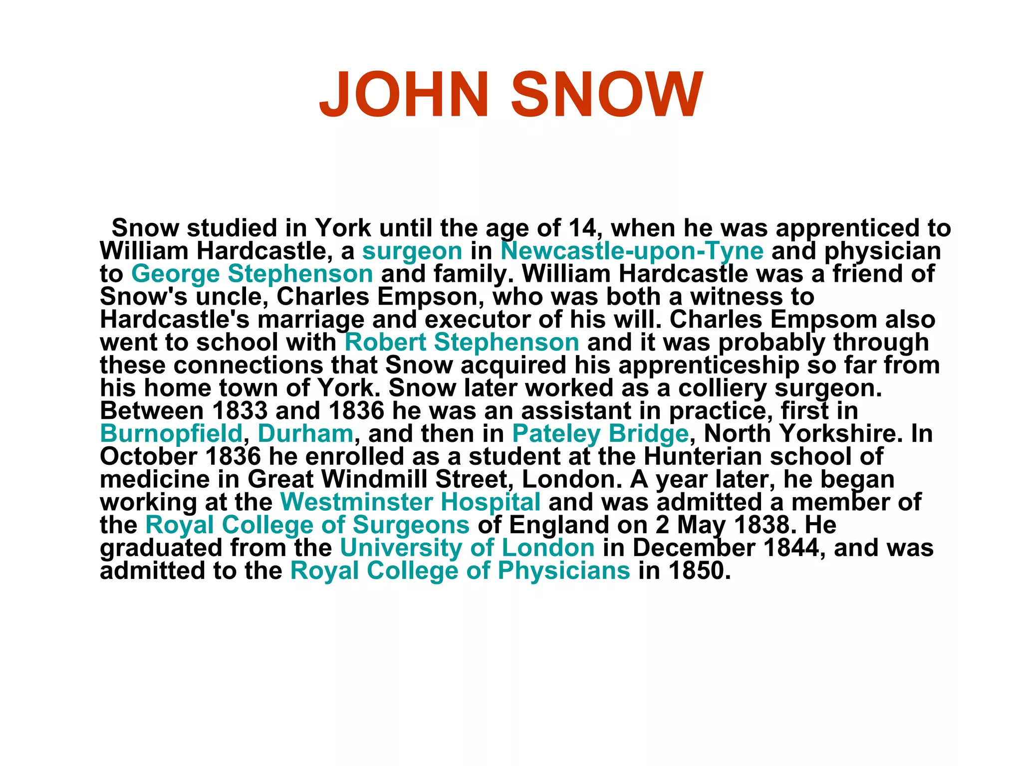 John Snow | PPT