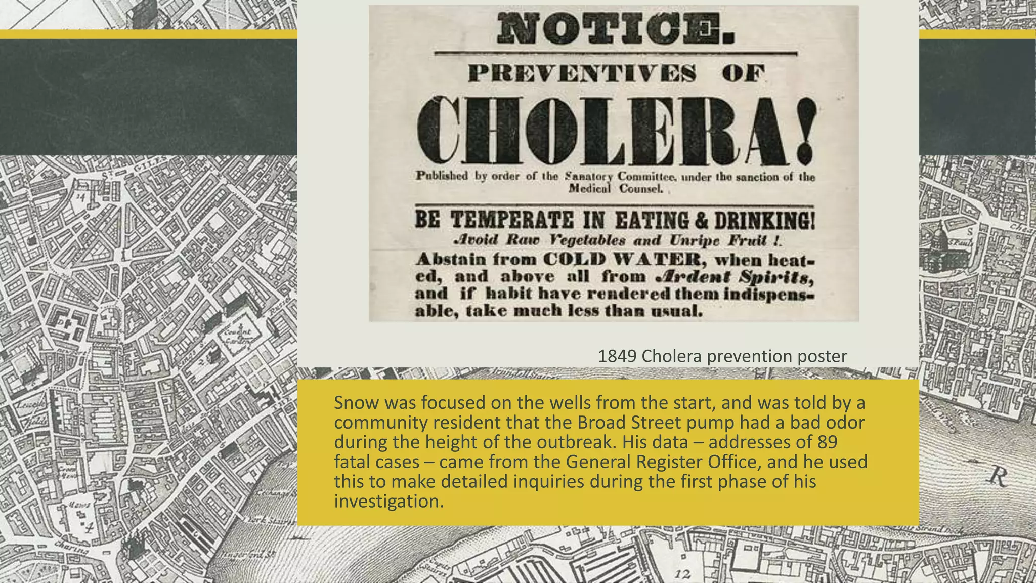 John snow cholera outbreak | PPTX