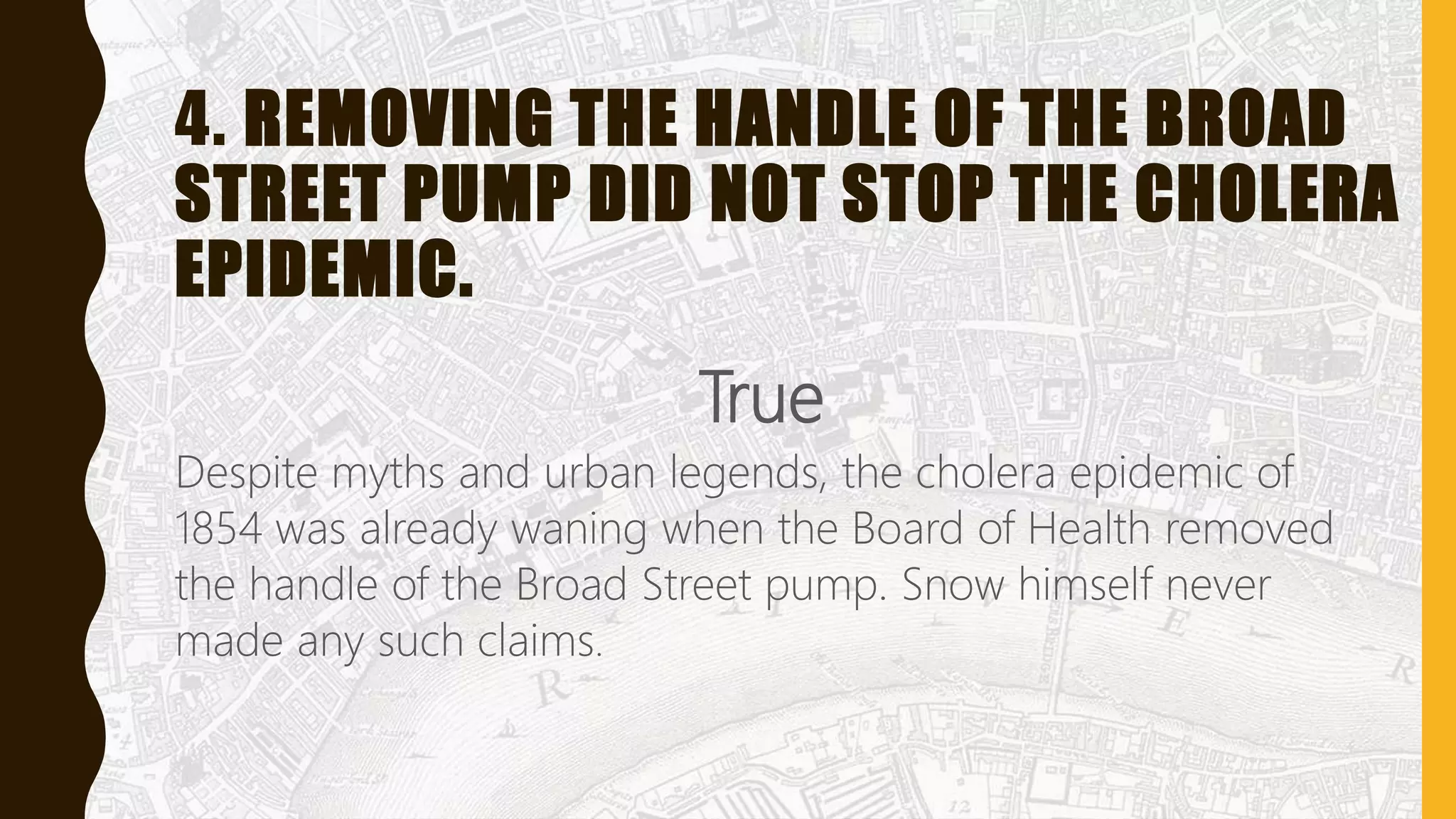 John Snow cholera outbreak of 1854 | PPTX