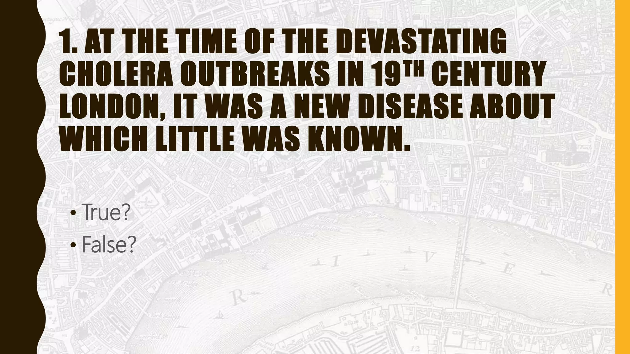 John Snow cholera outbreak of 1854 | PPTX