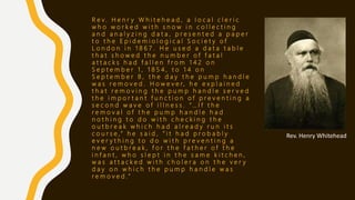 John Snow cholera outbreak of 1854 | PPTX