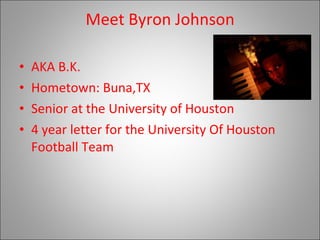 Byron Johnson | PPT
