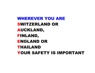 Johnson's safety slogans version 1.0 | PDF