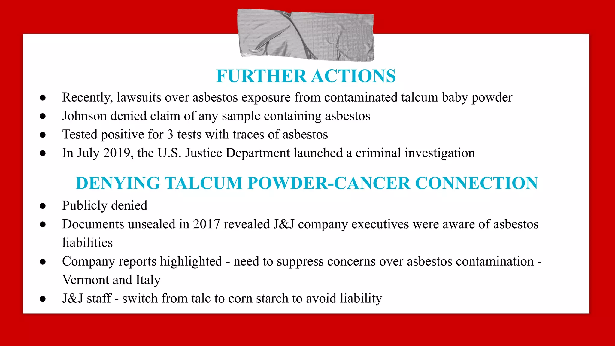 Johnson And Johnson Talcum Powder Case Pdf