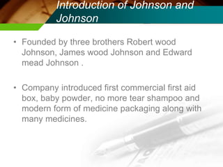 Johnson and johnson and tylenol case study | PPTX