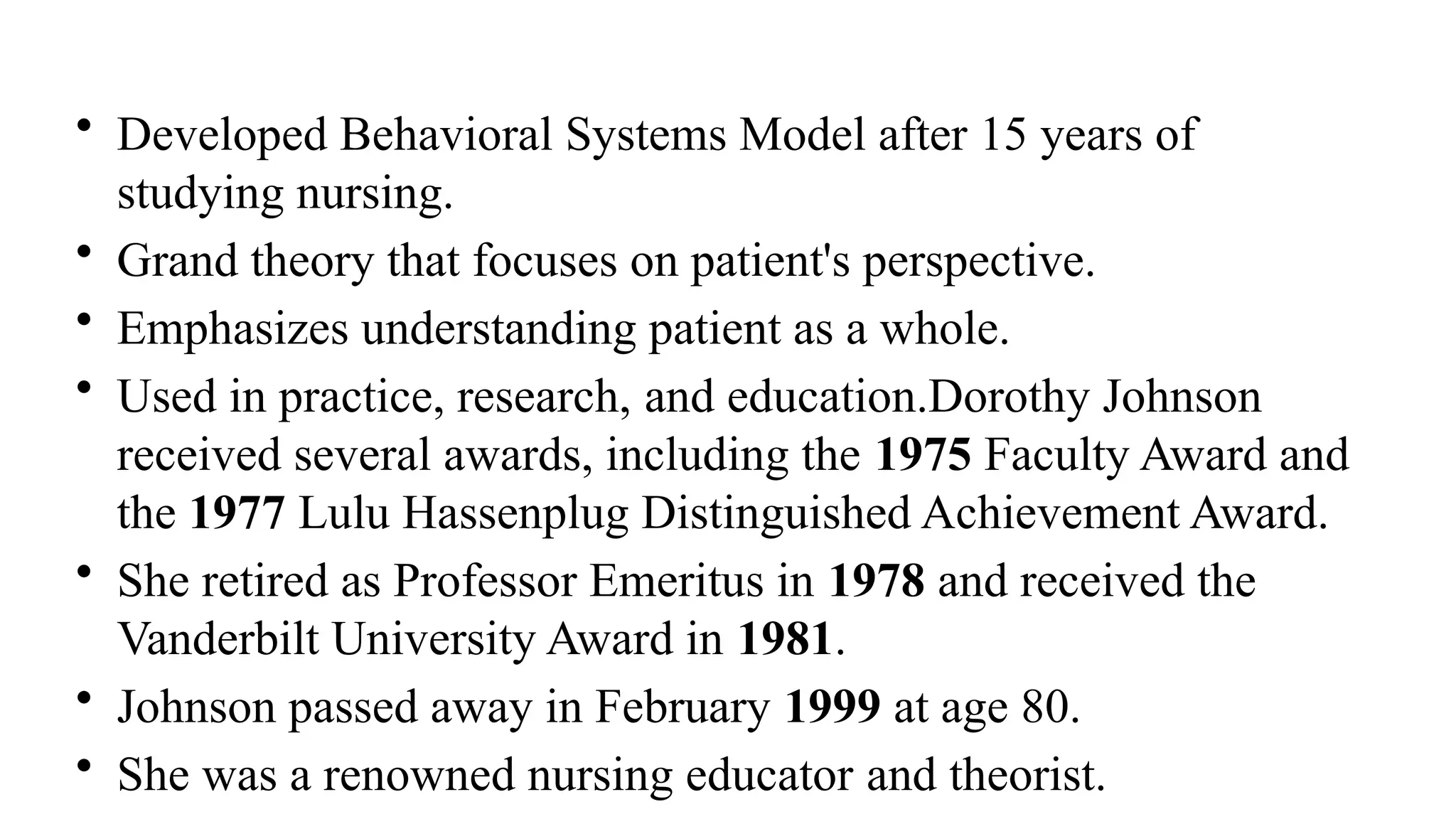 JOHNSON_BEHAVIOURAL_THEORY.pptx nursing theory | PPTX