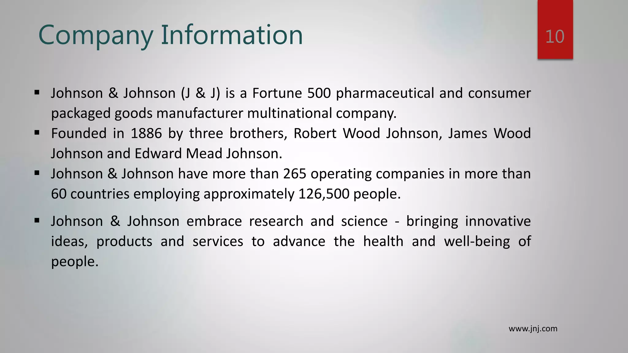 Johnson Johnson PPT | PPTX