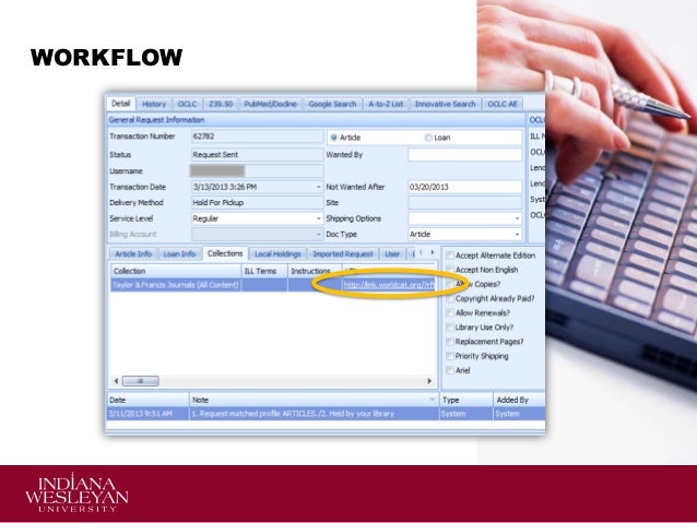 Workflow & Benefits of OCLC Knowledge Base