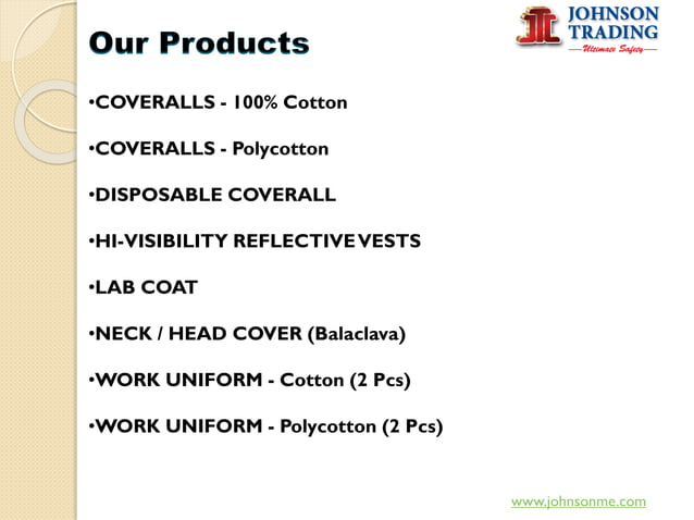 Protective Clothing In Dubai | PPT