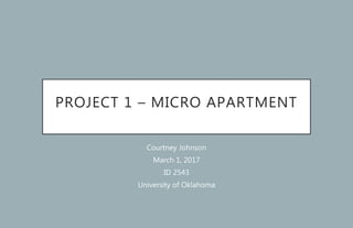 Micro Apartment Design | PPTX