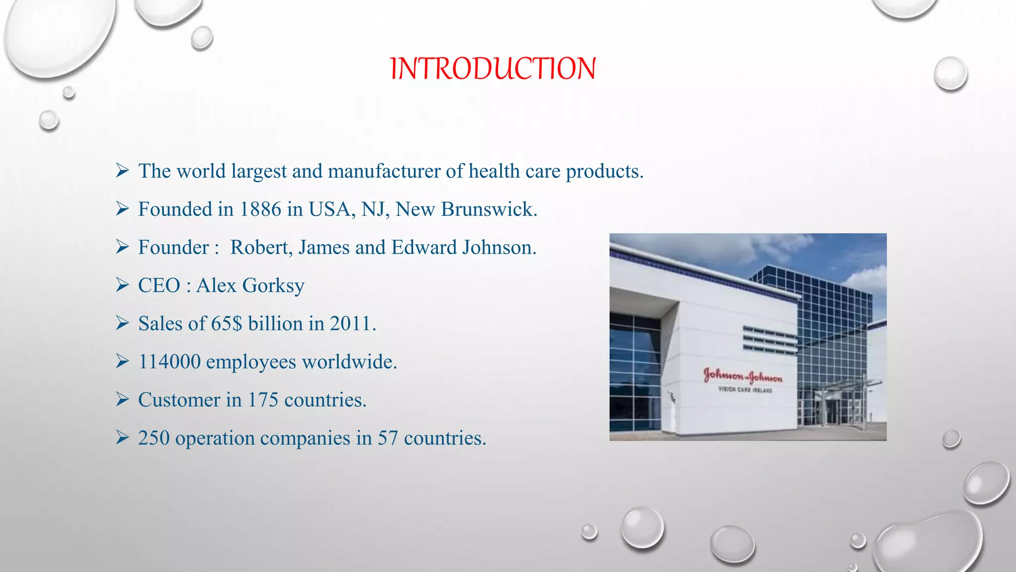 Johnsons and johnsons baby ppt presentation with pie chart.pptx