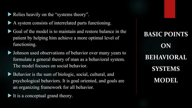 Johnson's behaviour model.pdf | Parenting Babies and Toddlers | Parenting