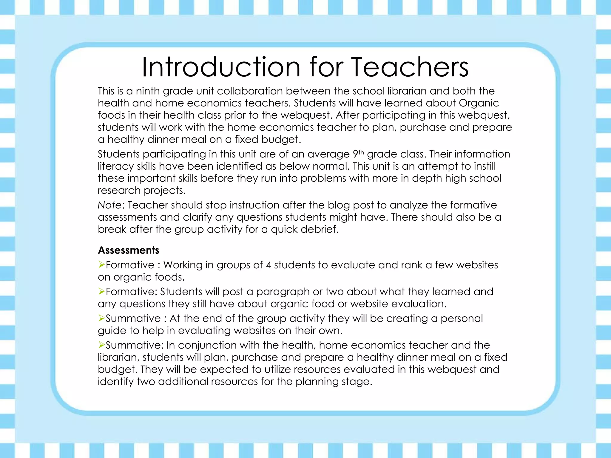 Johnson Webquest | PPT