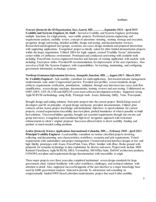 John Sorflaten Usability Resume | DOCX | Computer Software and Applications | Computing