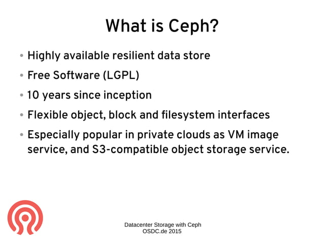 OSDC 2015: John Spray | The Ceph Storage System | PPT