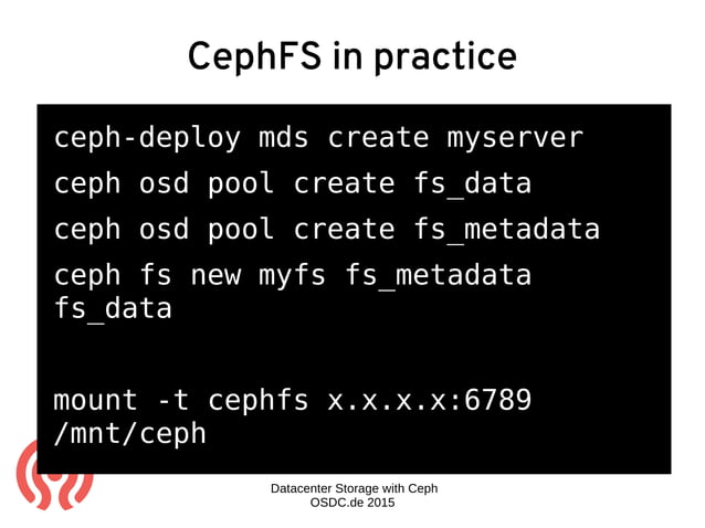 OSDC 2015: John Spray | The Ceph Storage System | PPT