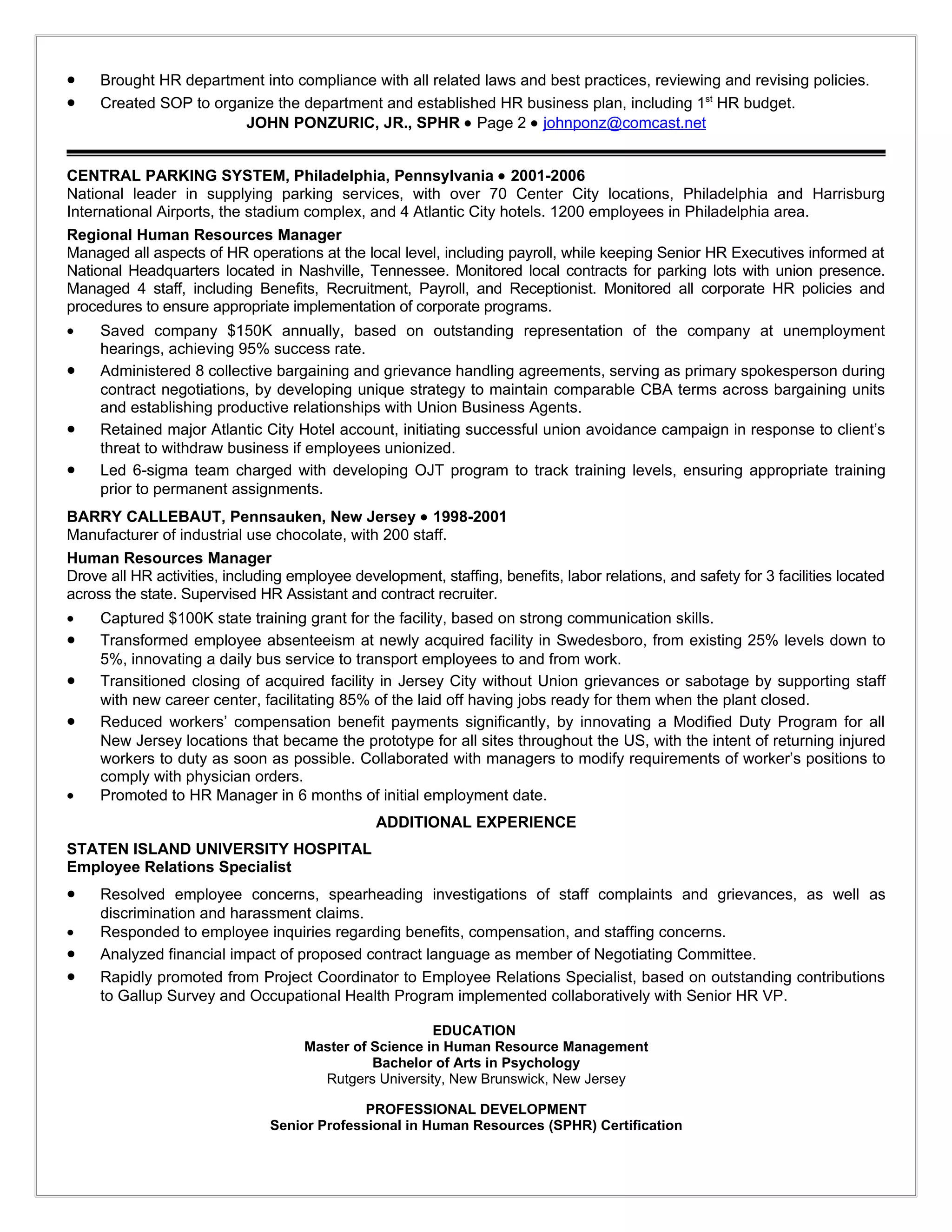 Johns Resume 2 | PDF