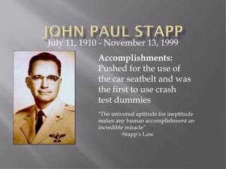 John stapp 1_ | PPT