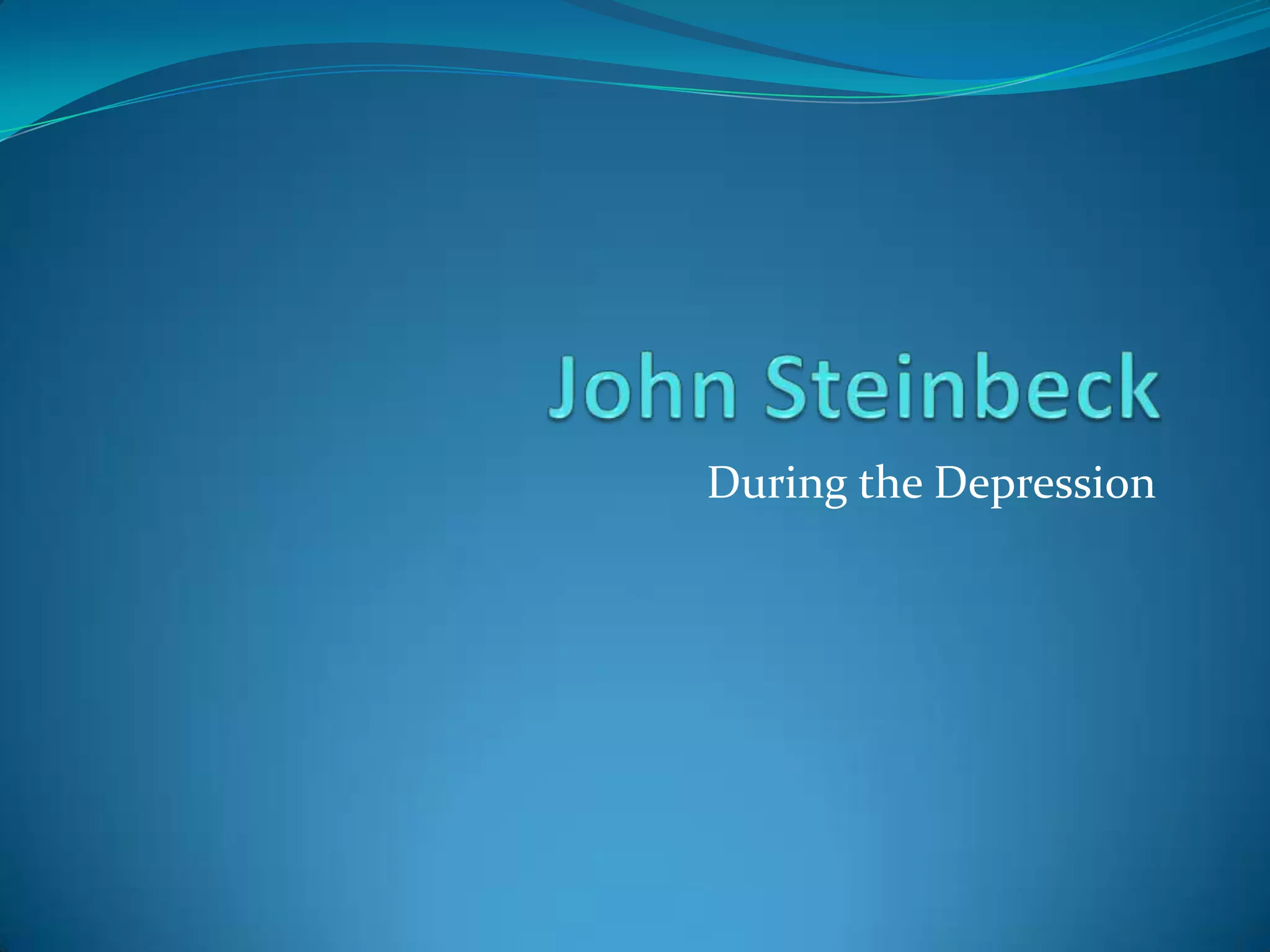 John Steinbeck | PPTX