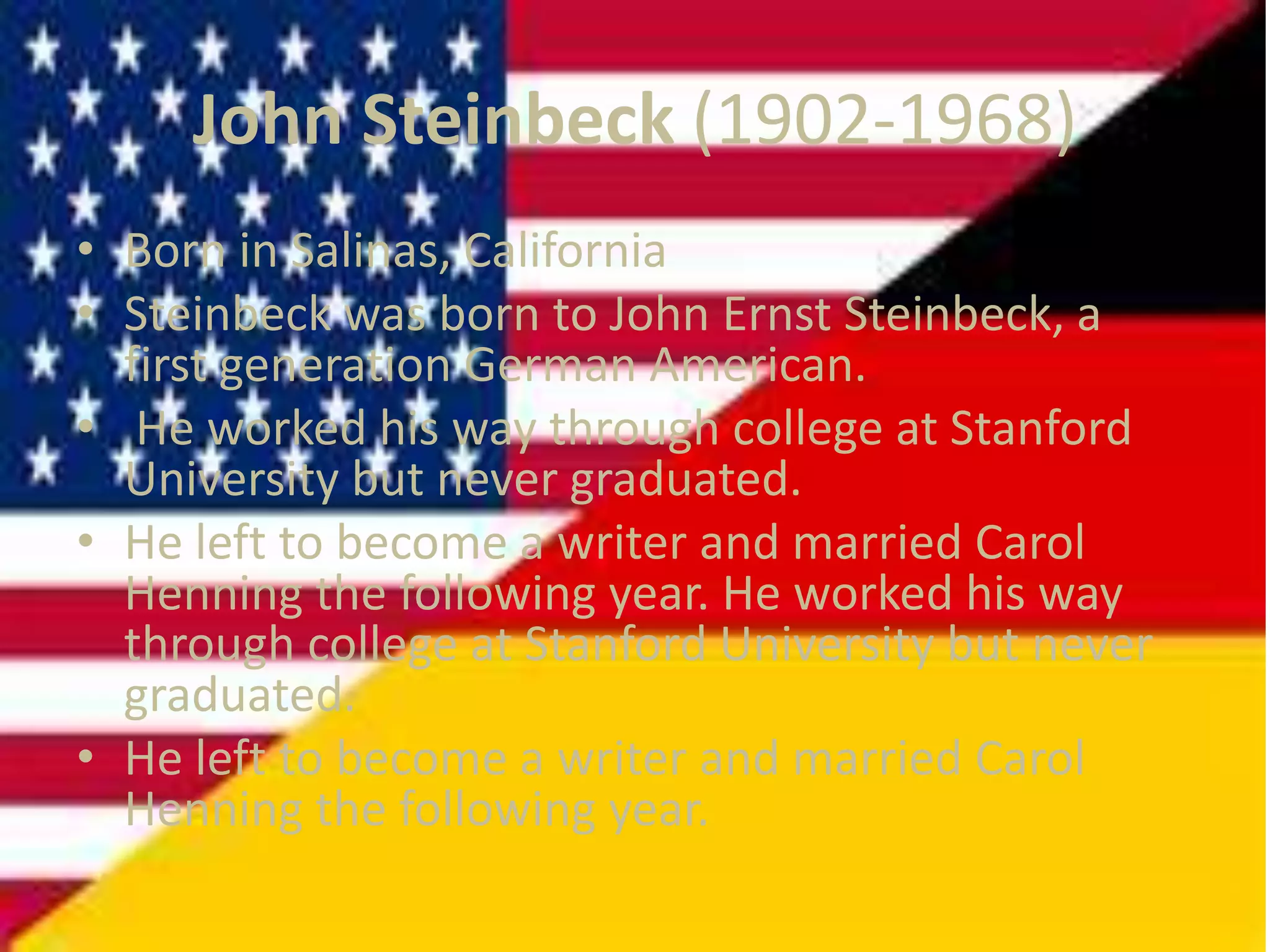 John steinbeck | PPTX