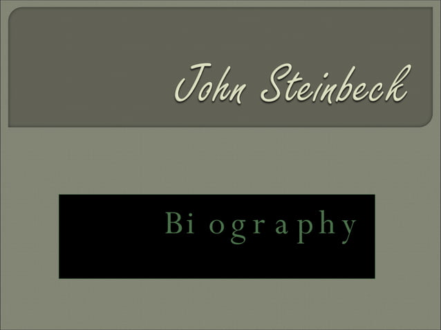 John Steinbeck | PPT